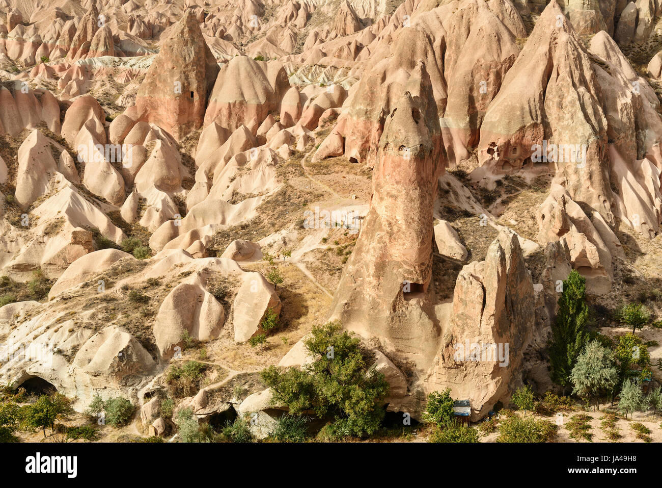 View of Red and Rose valley. Cappadocia. Nevsehir Province. Turkey ...