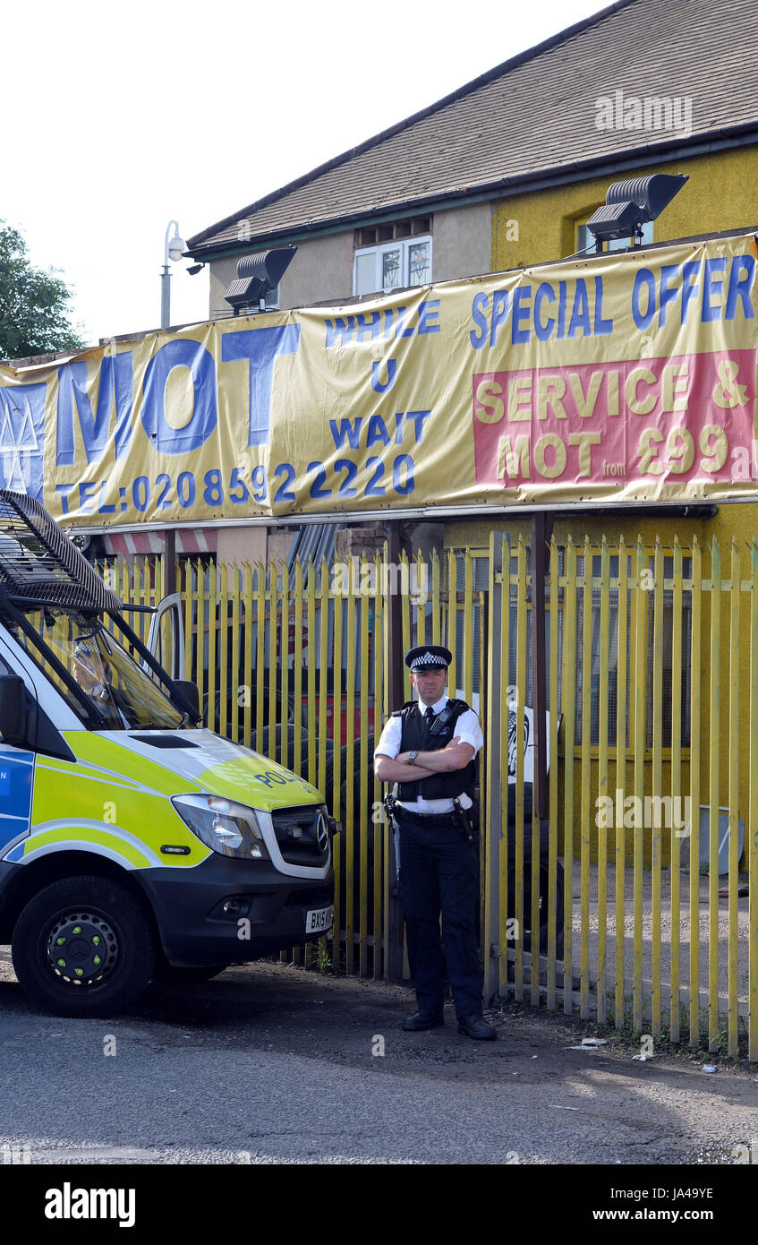 Police activity on Ripple Road in east London, where officers have ...