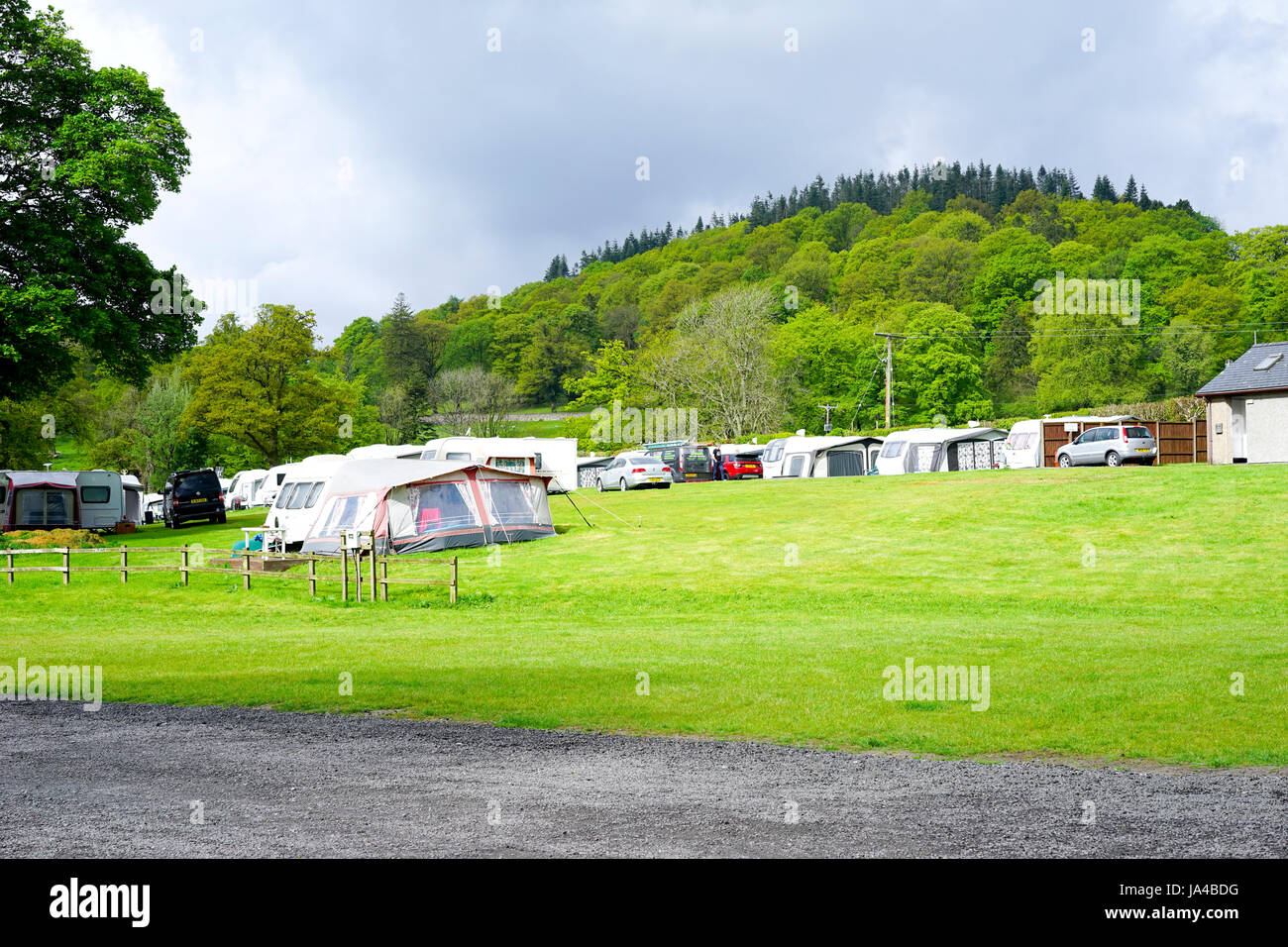 Camping at Bala, North Wales, UK Stock Photo - Alamy