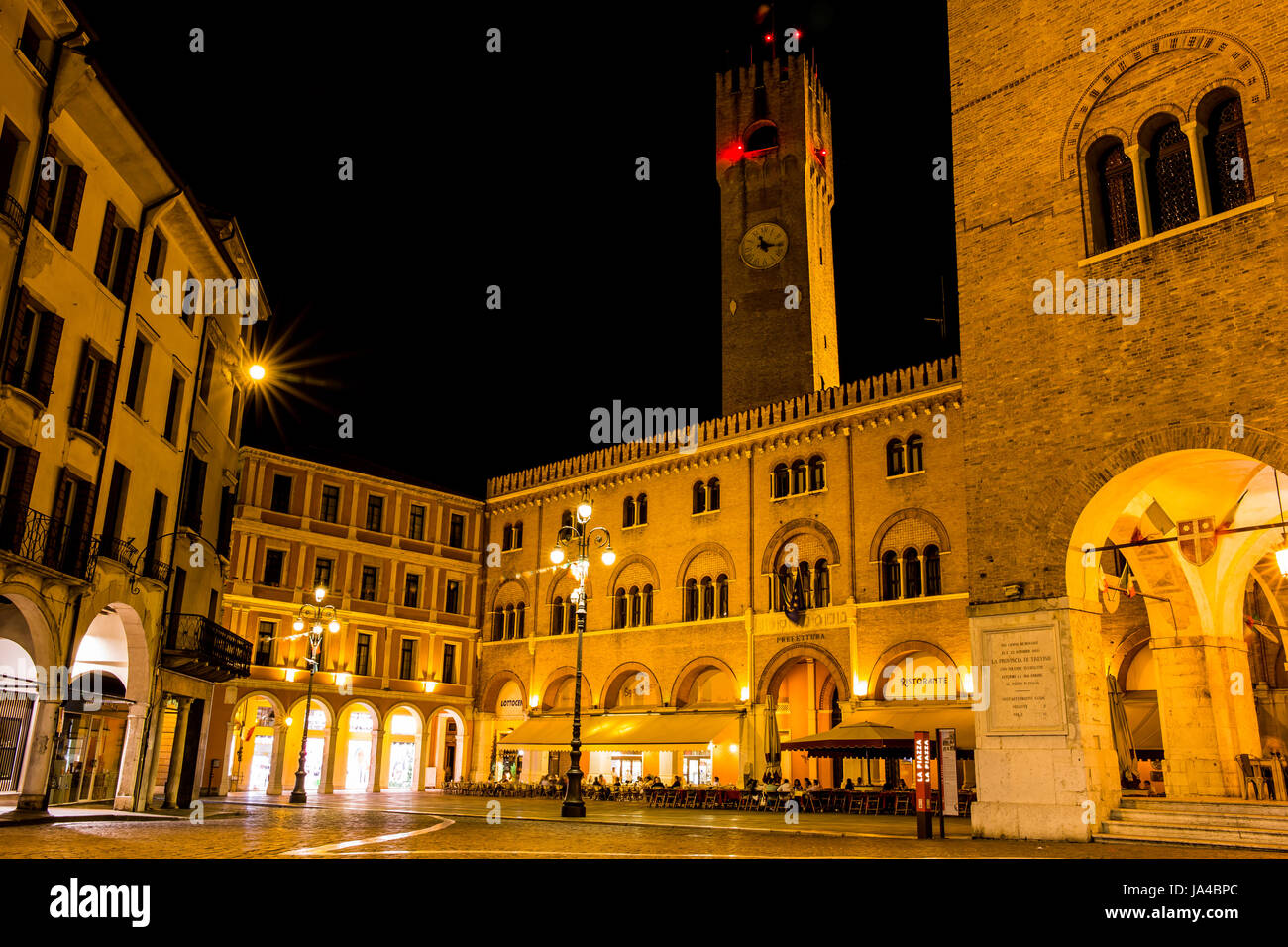 Piazza dei Signori - square in Treviso, Italy Stock Photo - Alamy