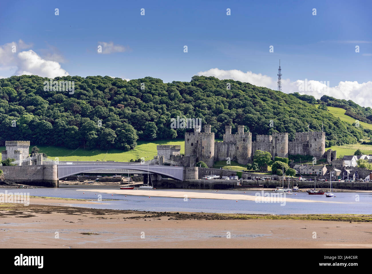 Conwy river estuary wales hi-res stock photography and images - Alamy
