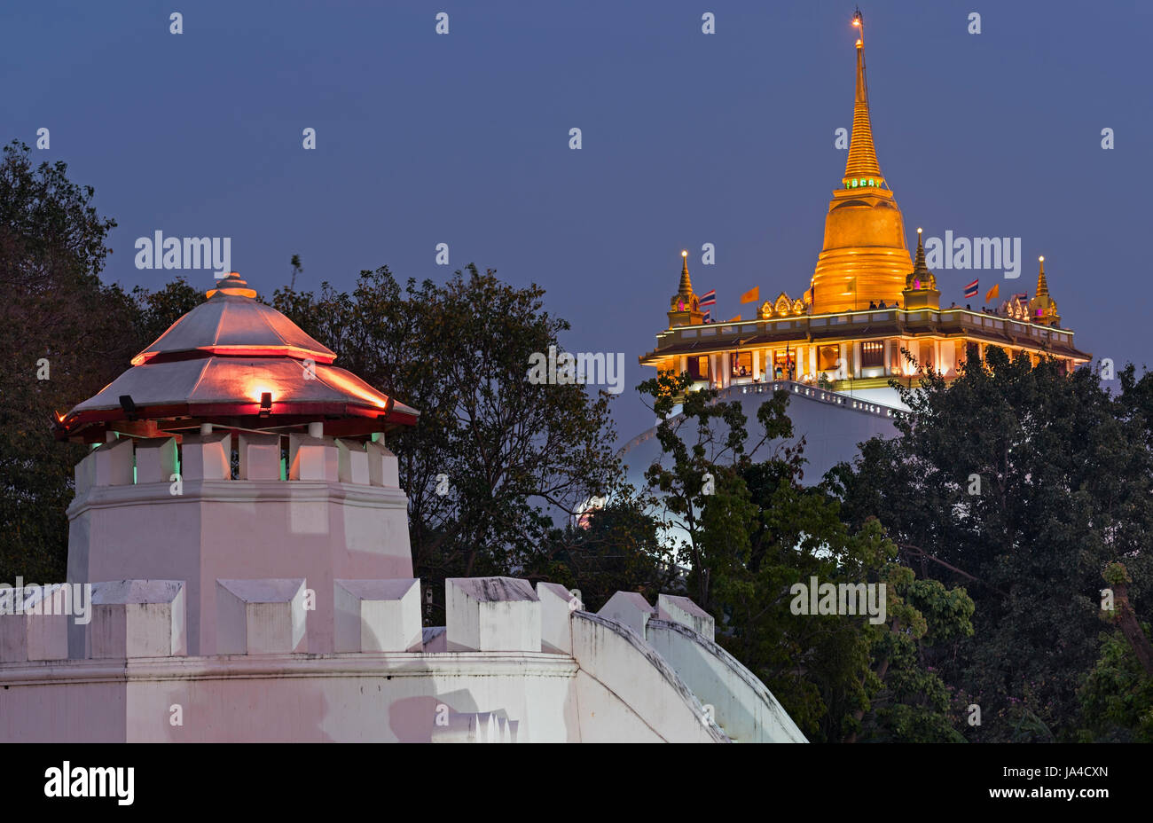 Mahakan Fort and Golden Mount Bangkok Thailand Stock Photo - Alamy