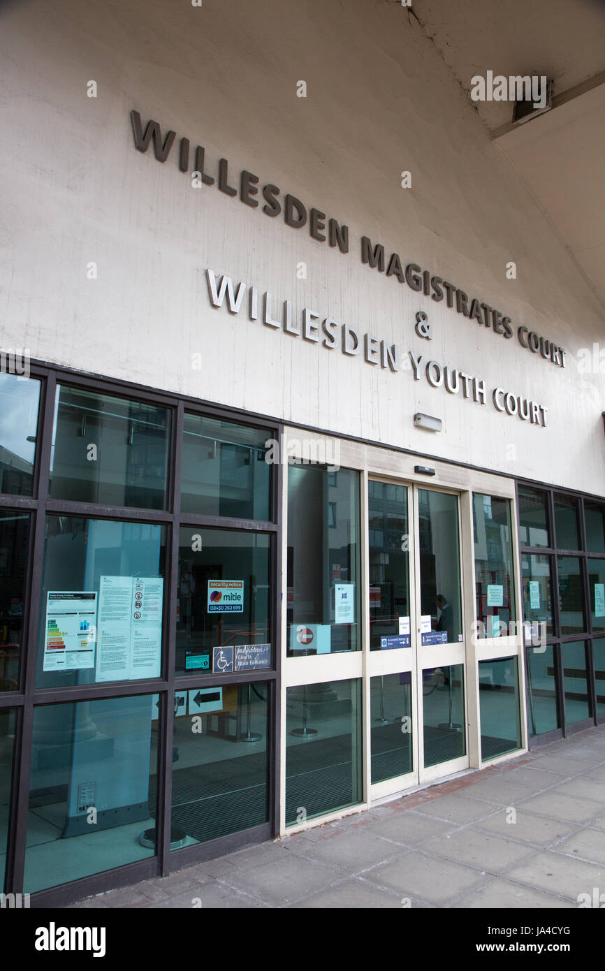 Willesden Magistrates Court and Willesden Youth Court exterior, North ...