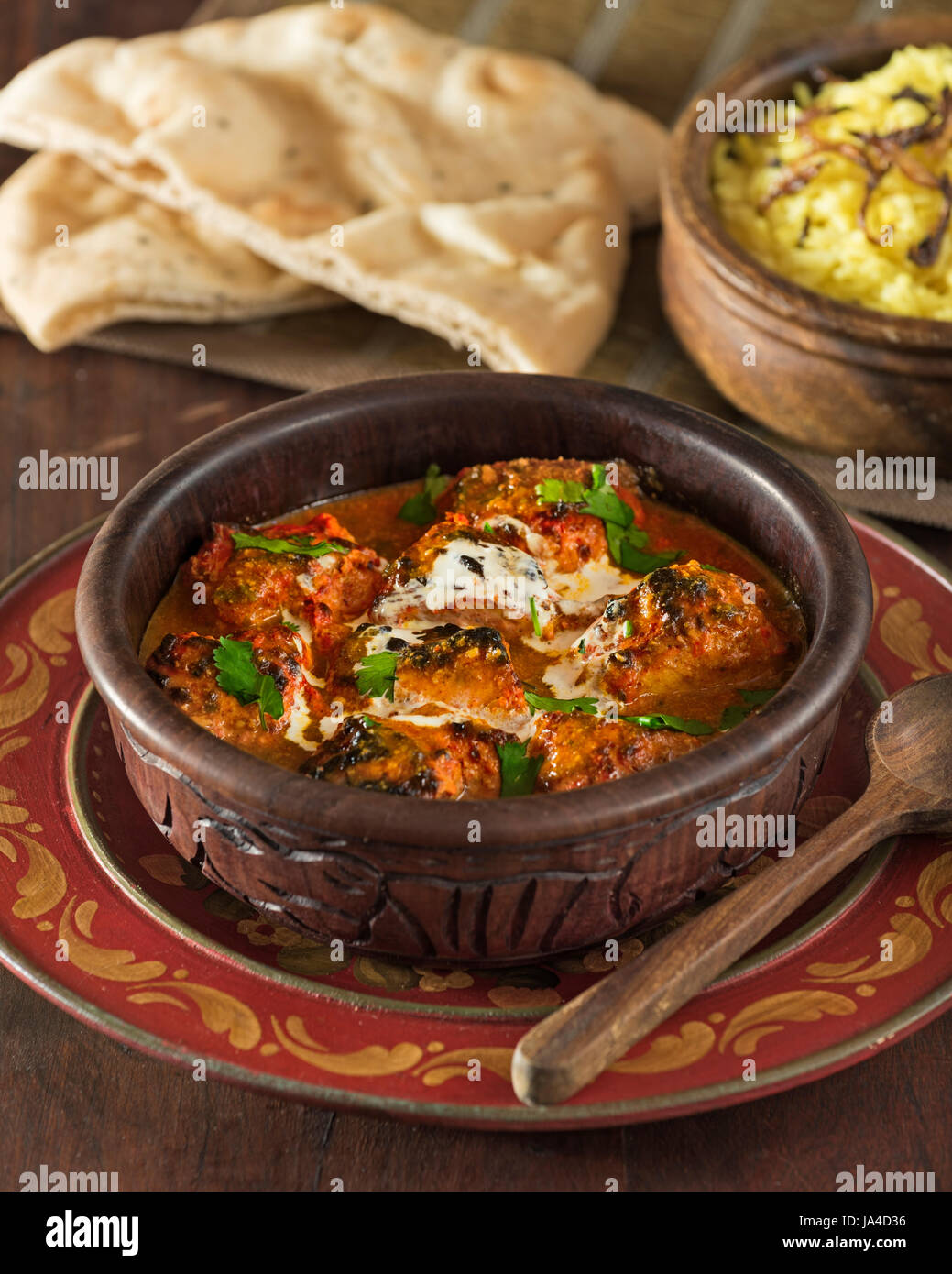 Indian chicken mughlai curry hi-res stock photography and images - Alamy
