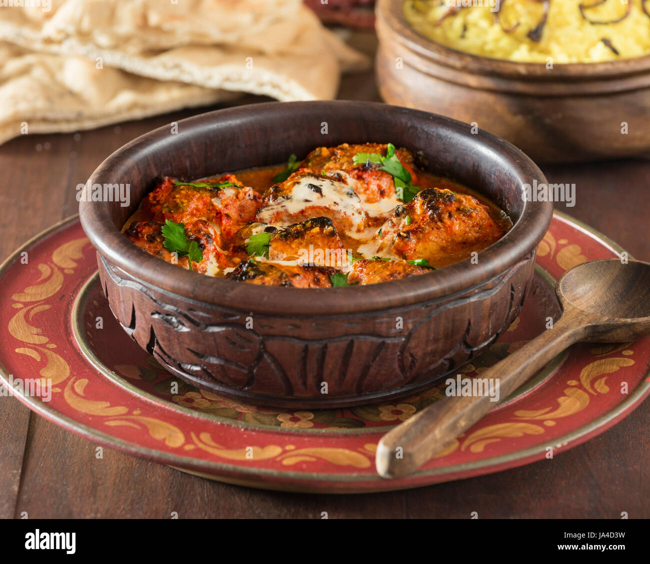 Murgh makhani. Indian butter chicken curry. India Food Stock Photo - Alamy