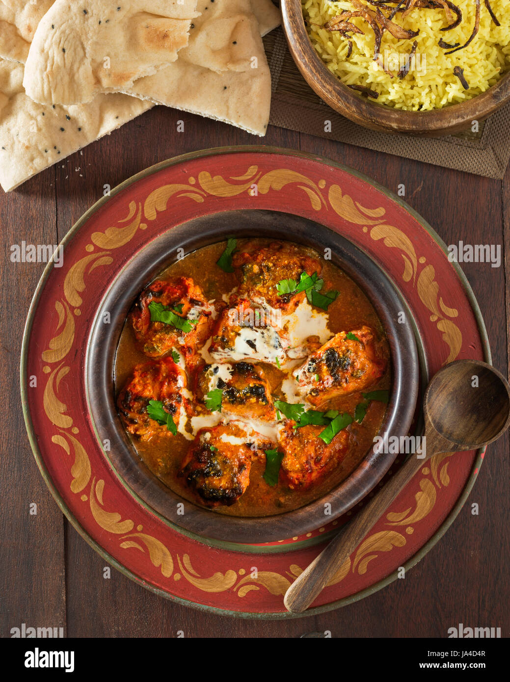 Murgh makhani. Indian butter chicken curry. India Food Stock Photo - Alamy