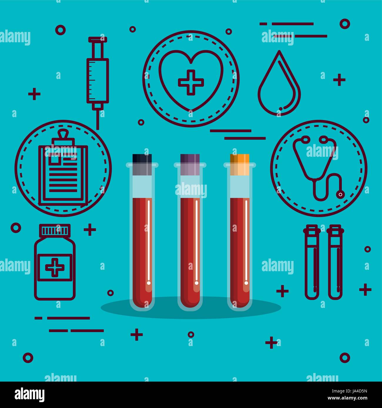 Donating blood design Stock Vector Image & Art - Alamy