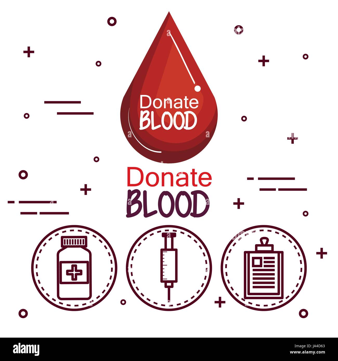 Donating blood design Stock Vector Image & Art - Alamy
