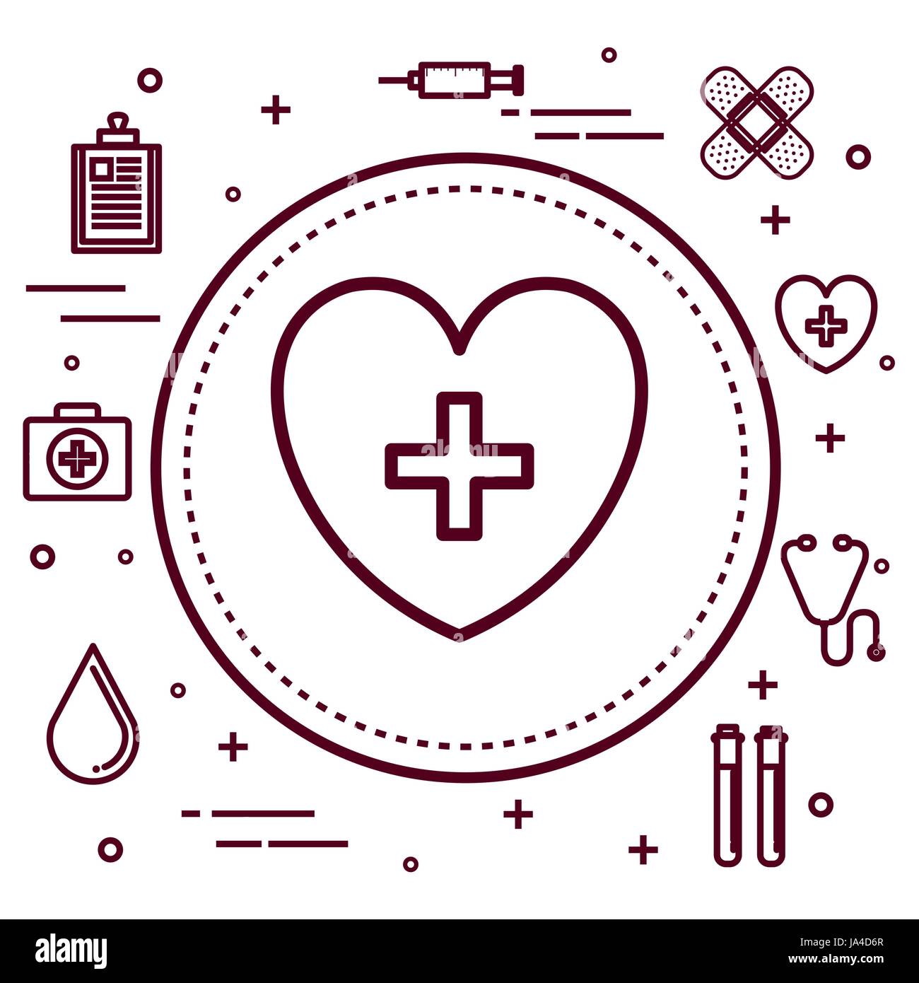 Healthcare related objects design Stock Vector Image & Art - Alamy