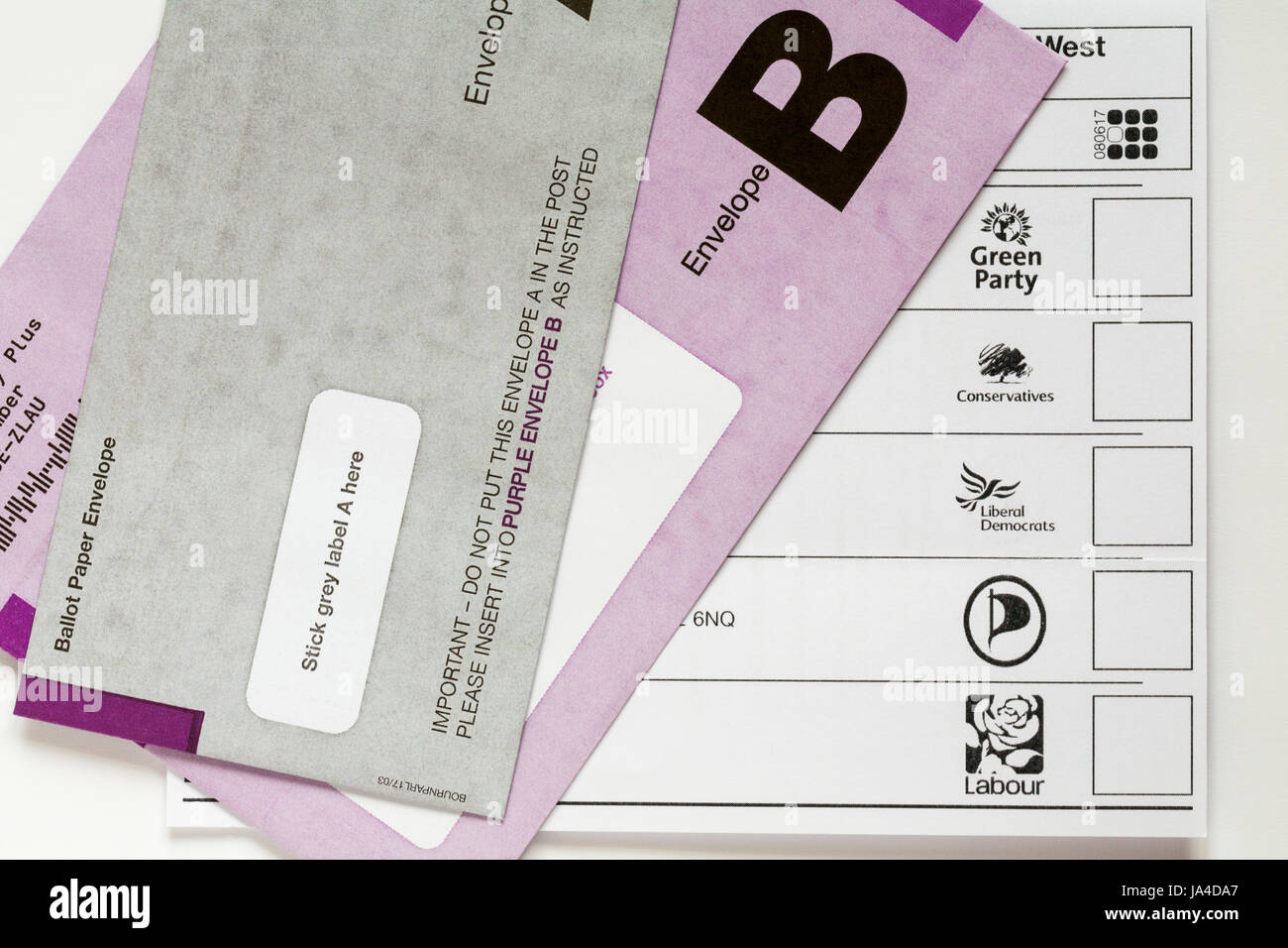 Ballot paper uk general election hi-res stock photography and images ...