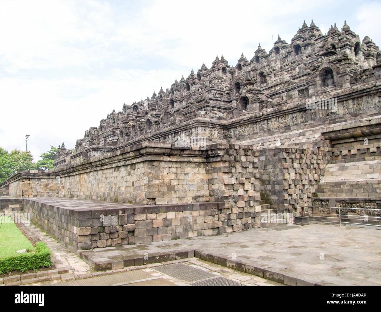 temple named Borobudur located in Java, a island of Indonesia Stock ...