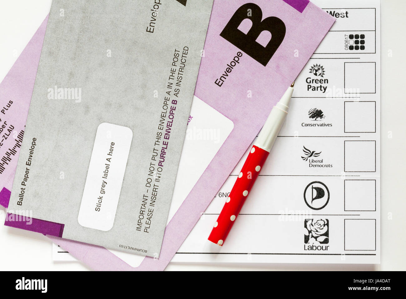 Ballot paper uk general election hi-res stock photography and images ...