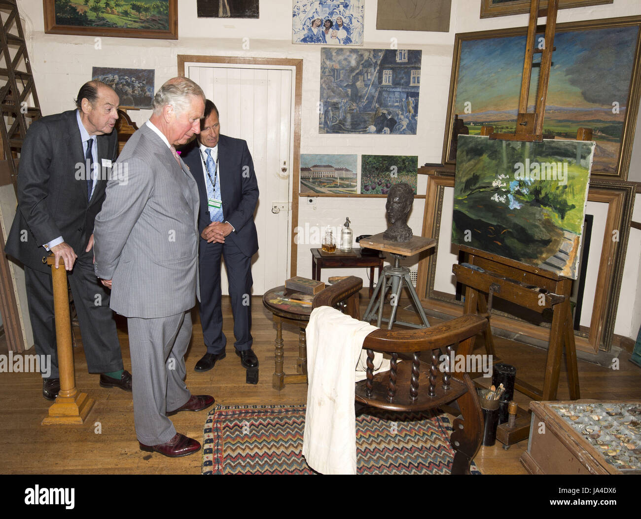 The Prince of Wales, President of The National Trust, Sir Winston ...