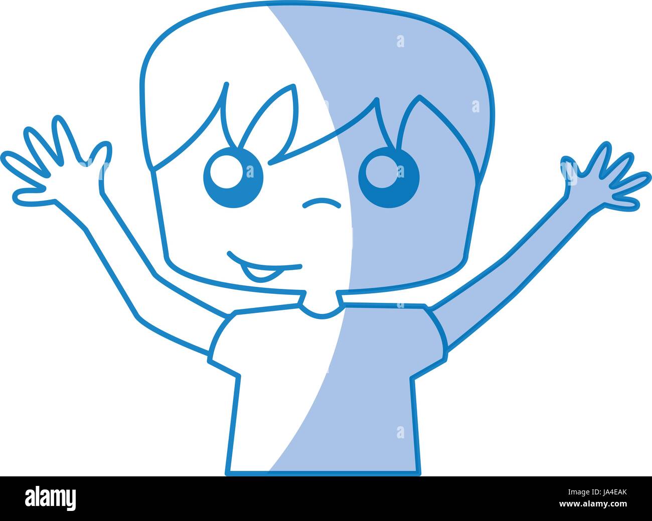 cute boy drawing icon Stock Vector Image & Art - Alamy