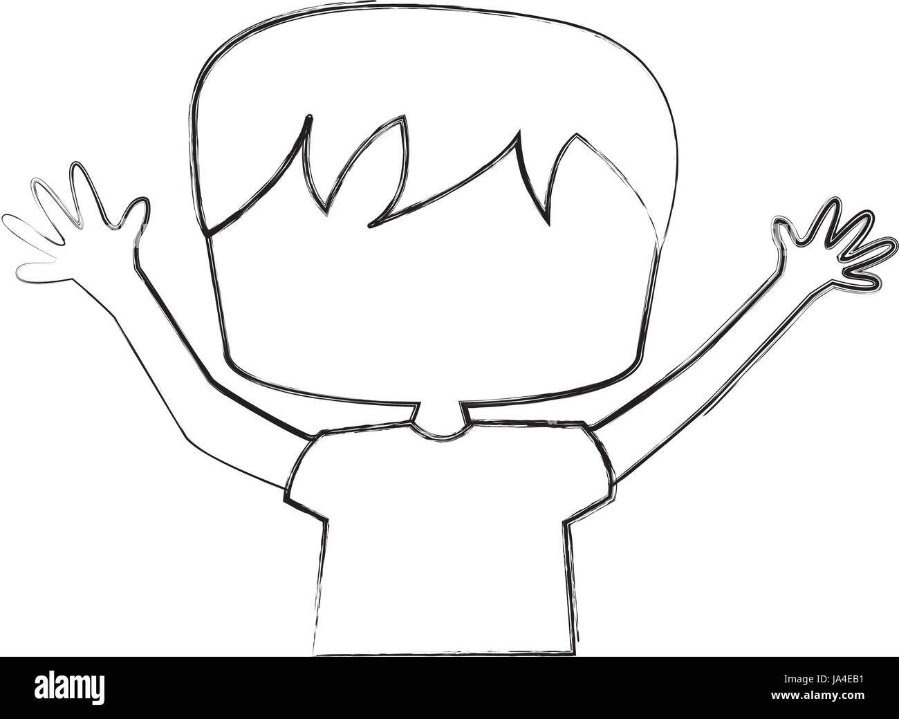 cute boy drawing icon Stock Vector Image & Art - Alamy