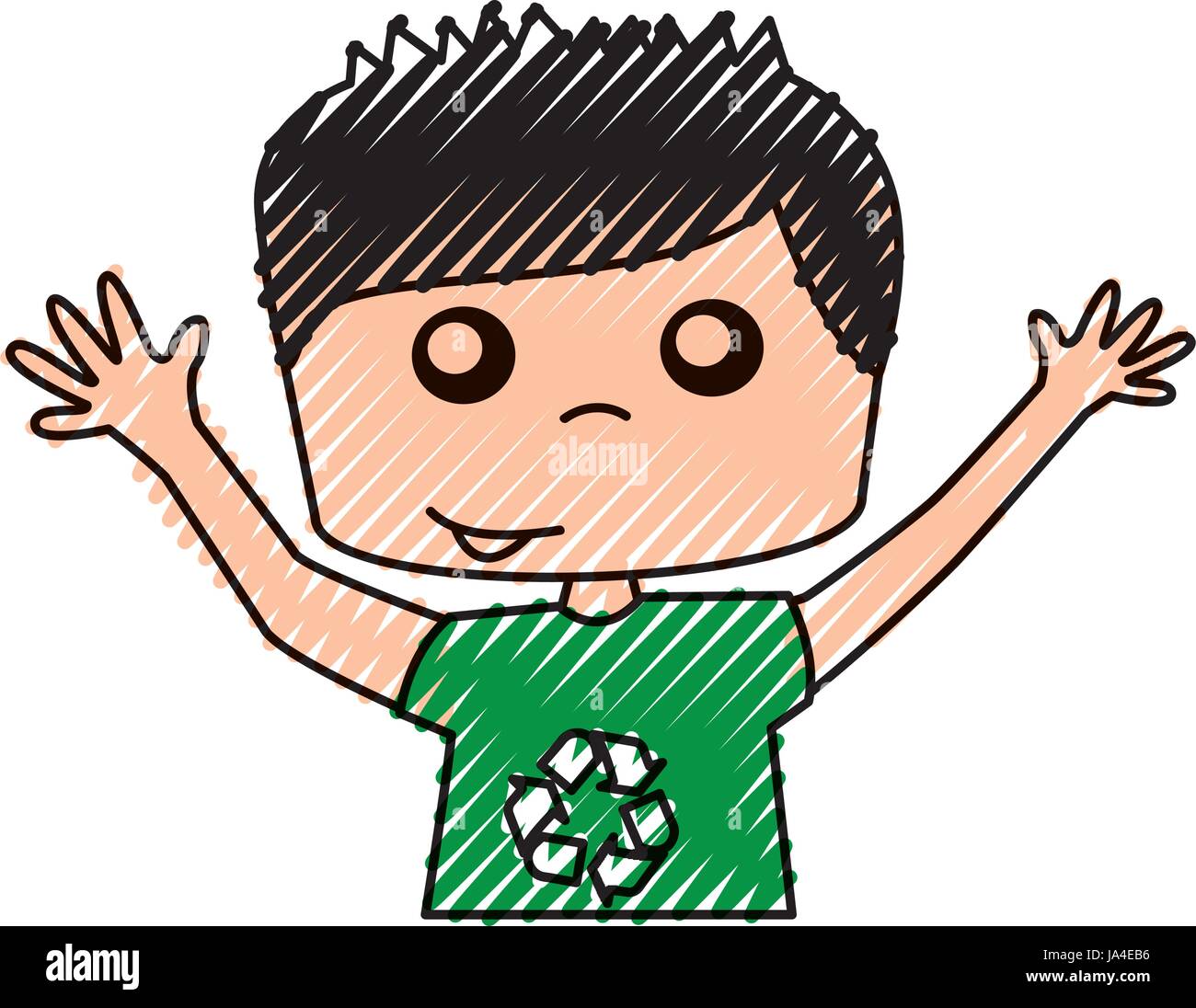 cute boy drawing icon Stock Vector Image & Art - Alamy