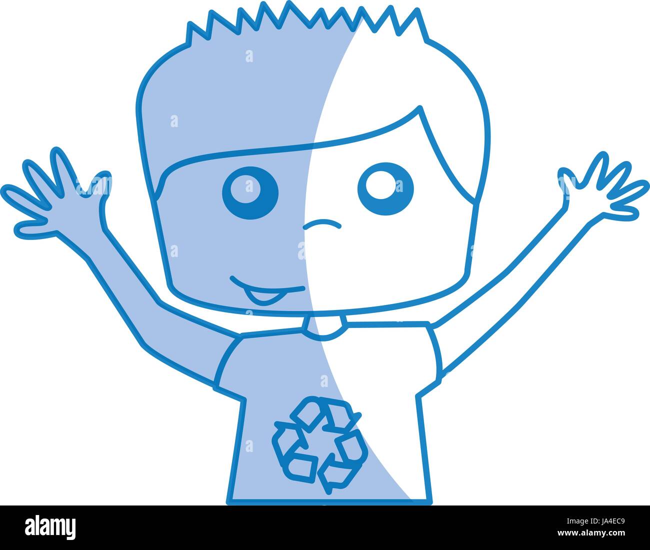 cute boy drawing icon Stock Vector Image & Art - Alamy