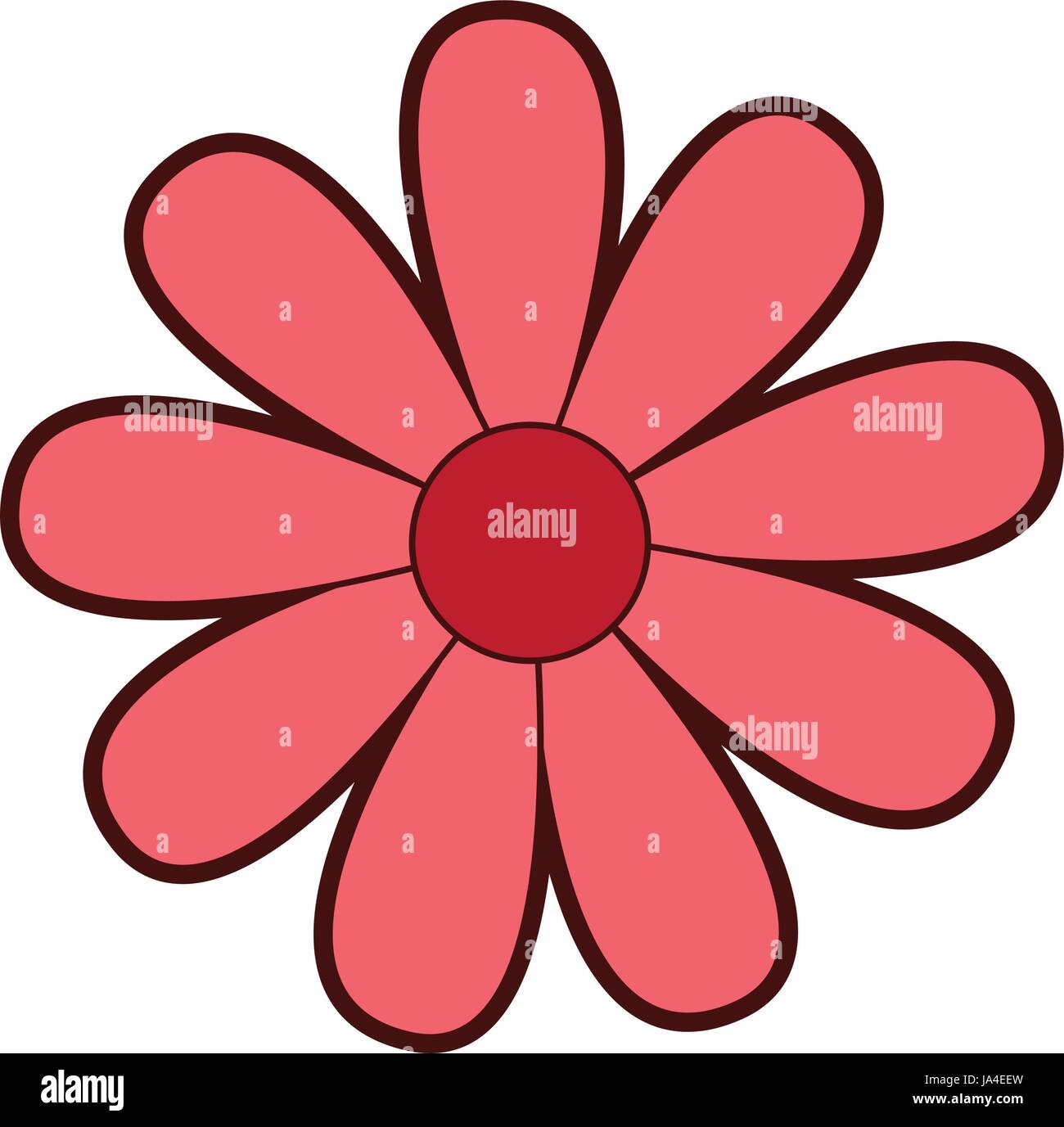 cute flower drawing decorative Stock Vector Image & Art - Alamy