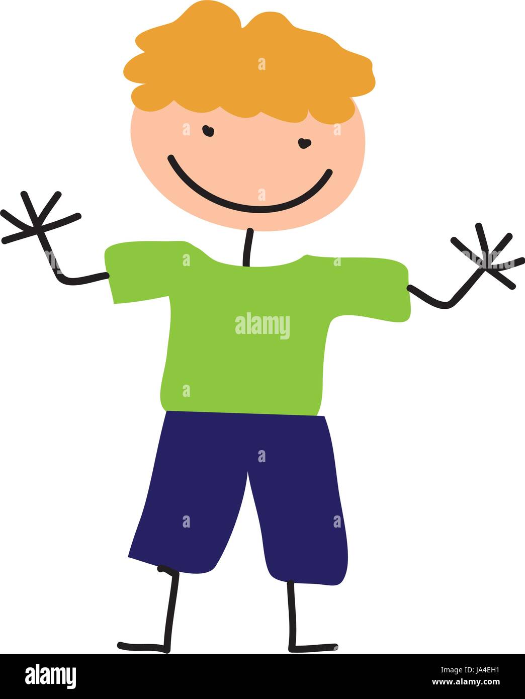 cute boy drawing icon Stock Vector Image & Art - Alamy