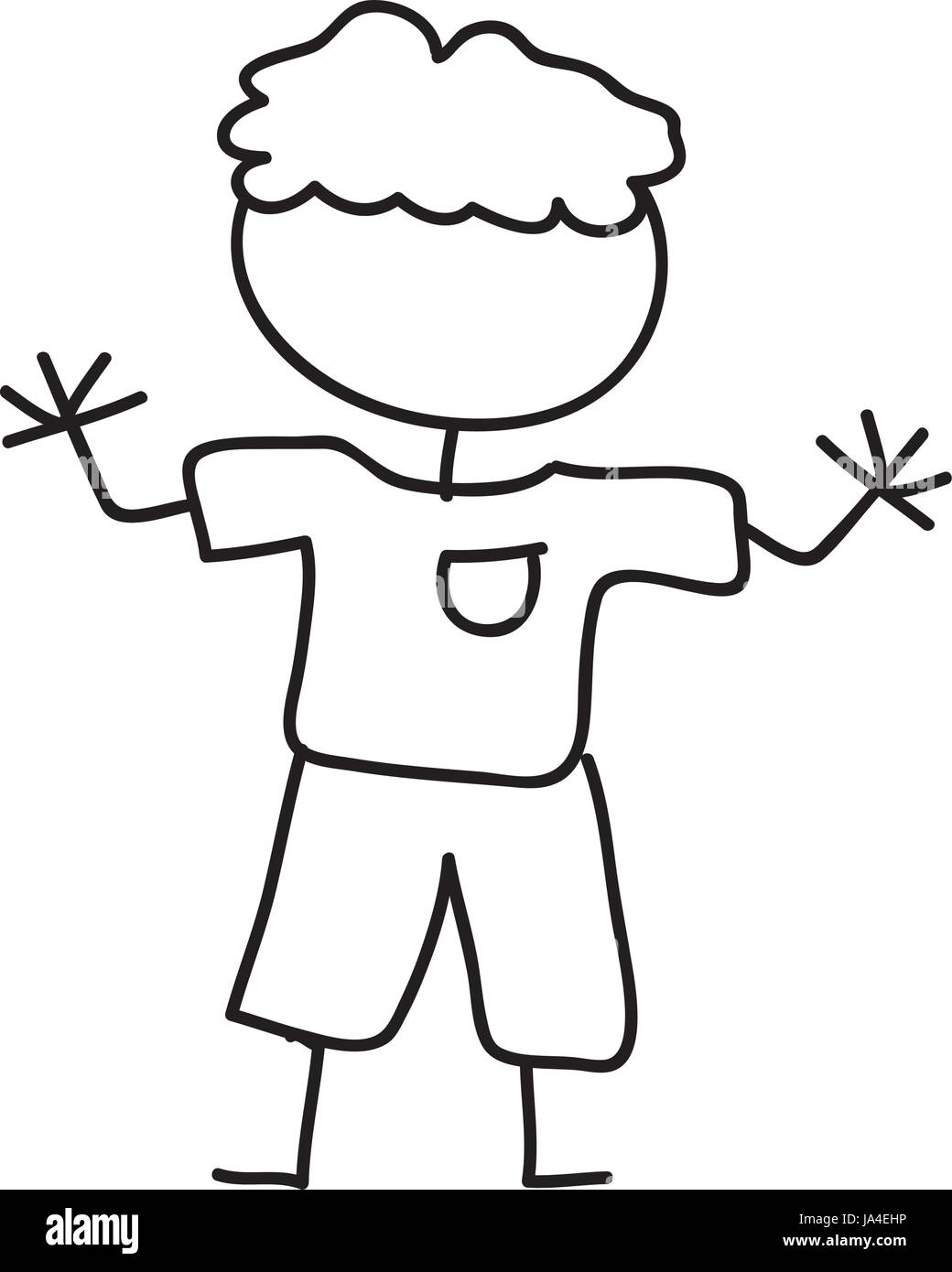 cute boy drawing icon Stock Vector Image & Art - Alamy