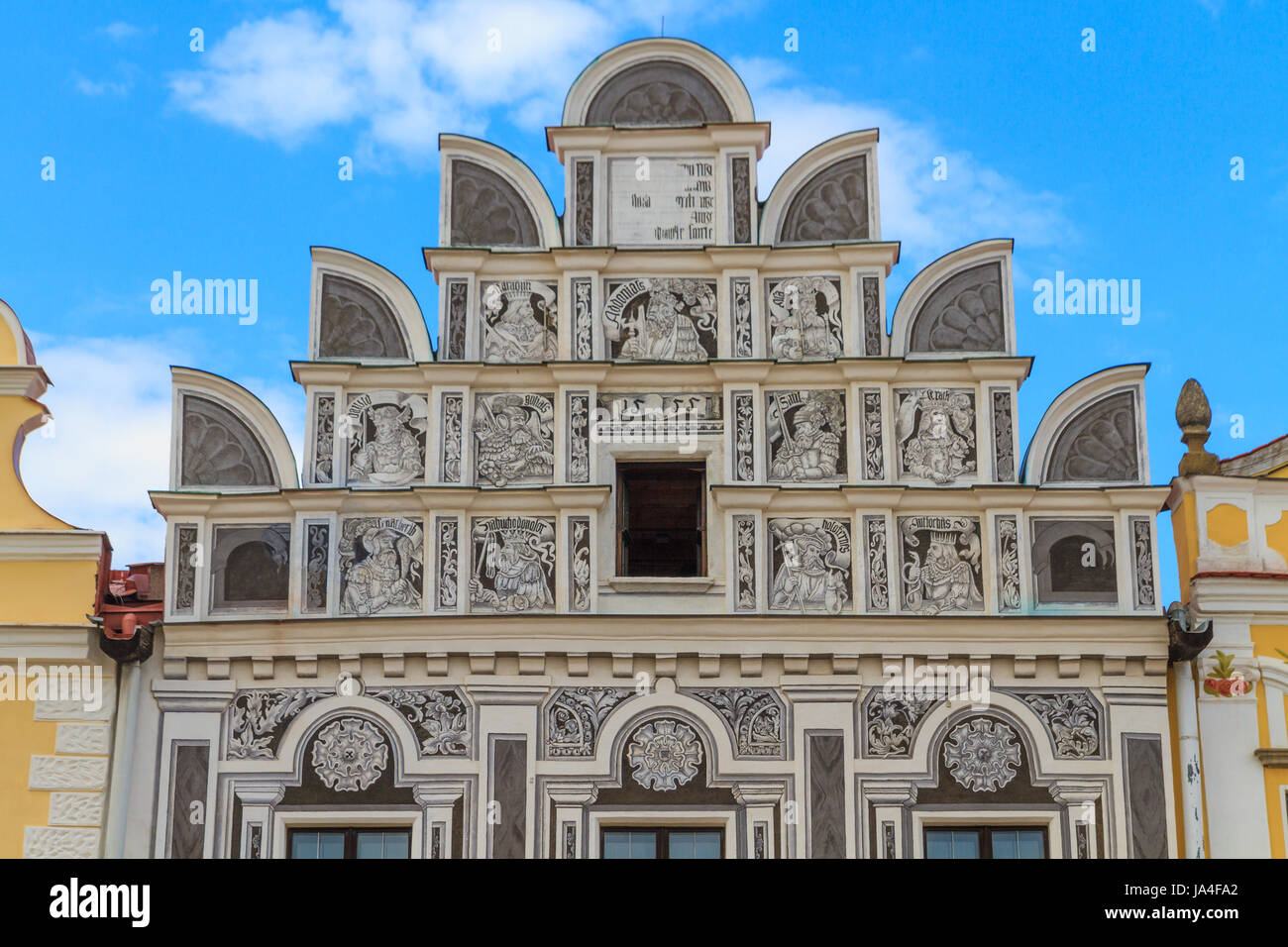 blue, house, building, beautiful, beauteously, nice, historical, houses ...
