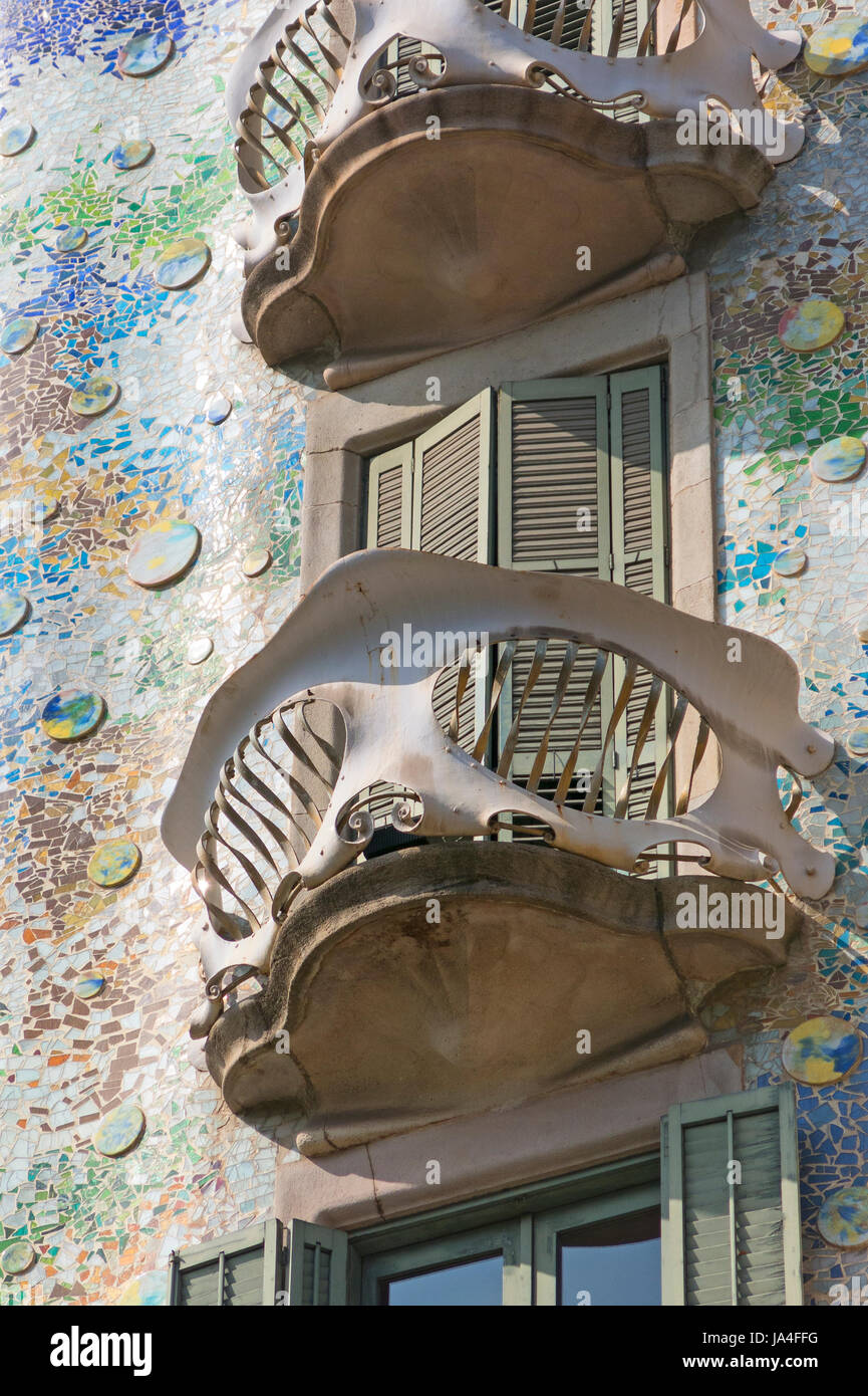 BARCELONA, SPAIN - MAY 27, 2017: The Casa Batllo (casa is home in ...