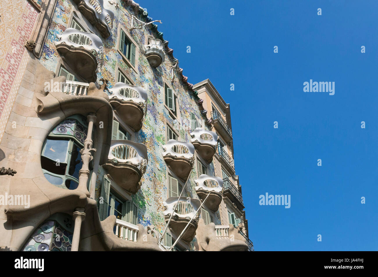 BARCELONA, SPAIN - MAY 27, 2017: The Casa Batllo (casa is home in ...