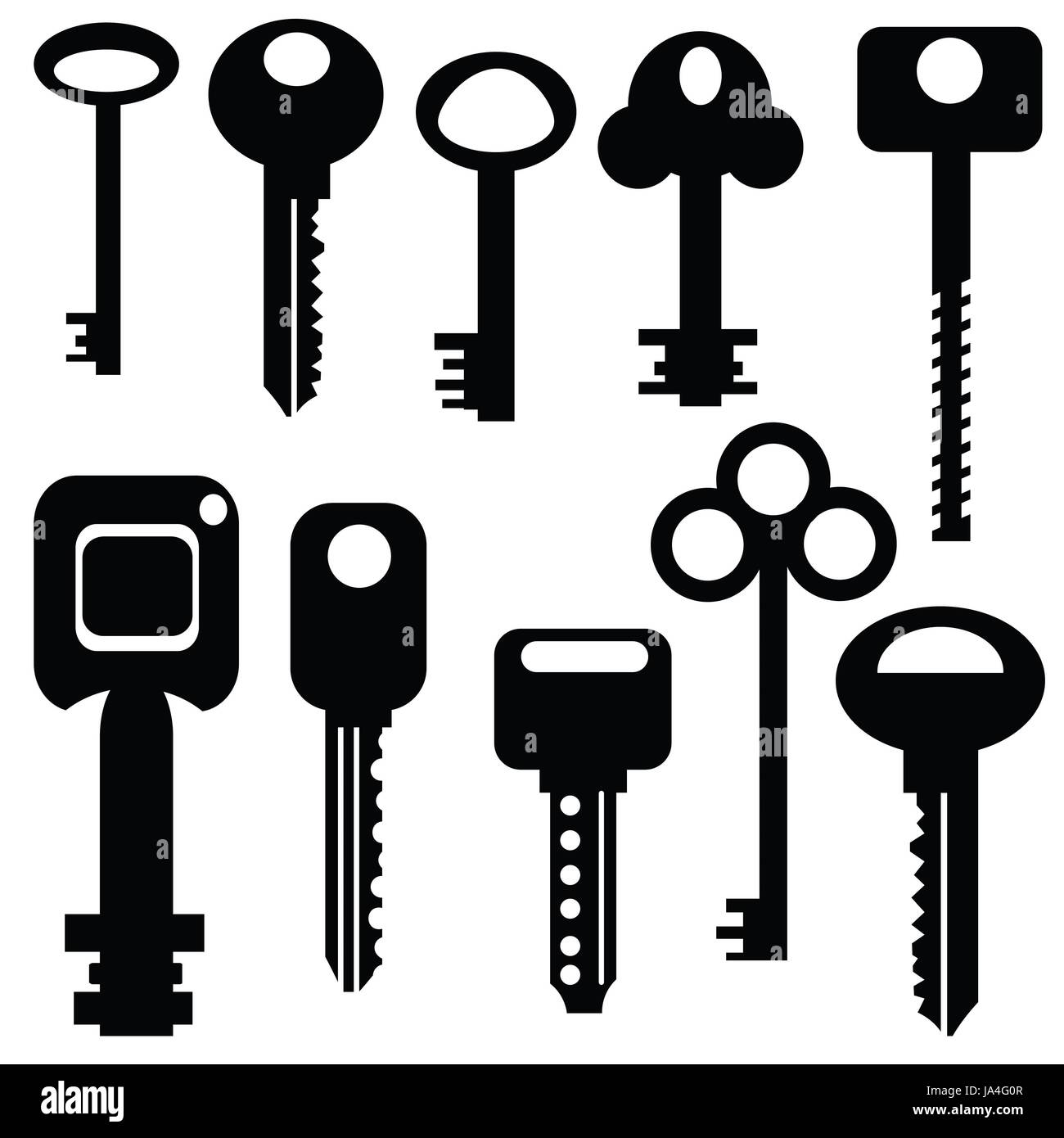 set of keys for your design Stock Photo - Alamy