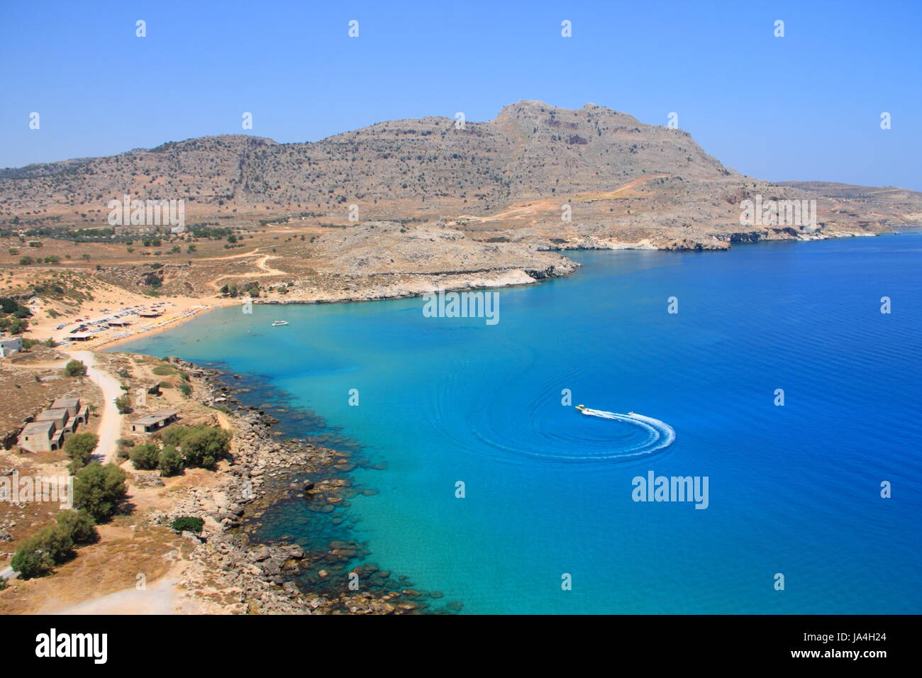 bay of agathi in charaki Stock Photo - Alamy