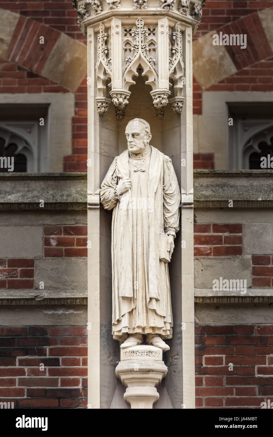 Statue of Joseph Lightfoot (1828-1889), an english scholar and bishop ...
