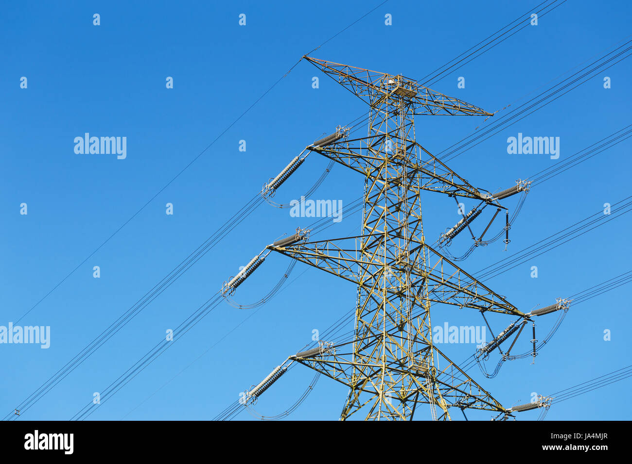 blue, danger, lines, energy, power, electricity, electric power, steel ...