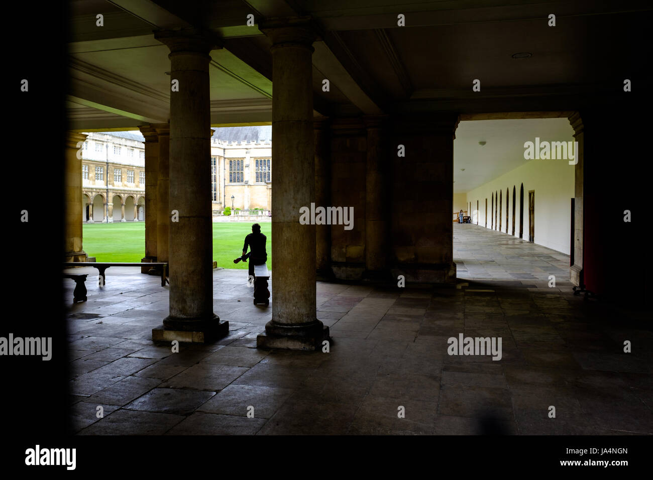 Trinity college quad cambridge hi-res stock photography and images - Alamy