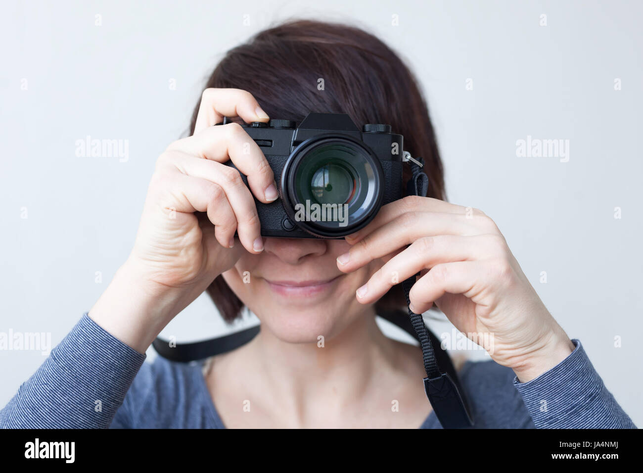Teen photographer taking photo hi-res stock photography and images - Alamy