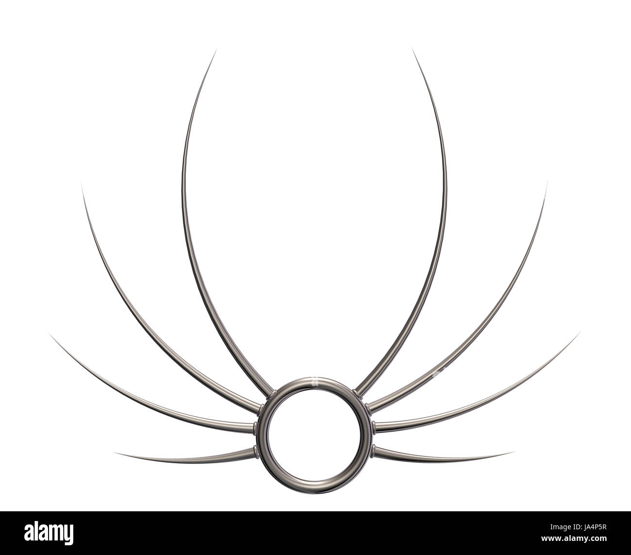 sign, signal, ring, wing, prickle, thorns, pointed, metal, spikes, sign ...