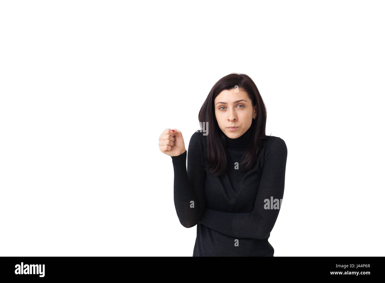 Cringing woman hi-res stock photography and images - Alamy