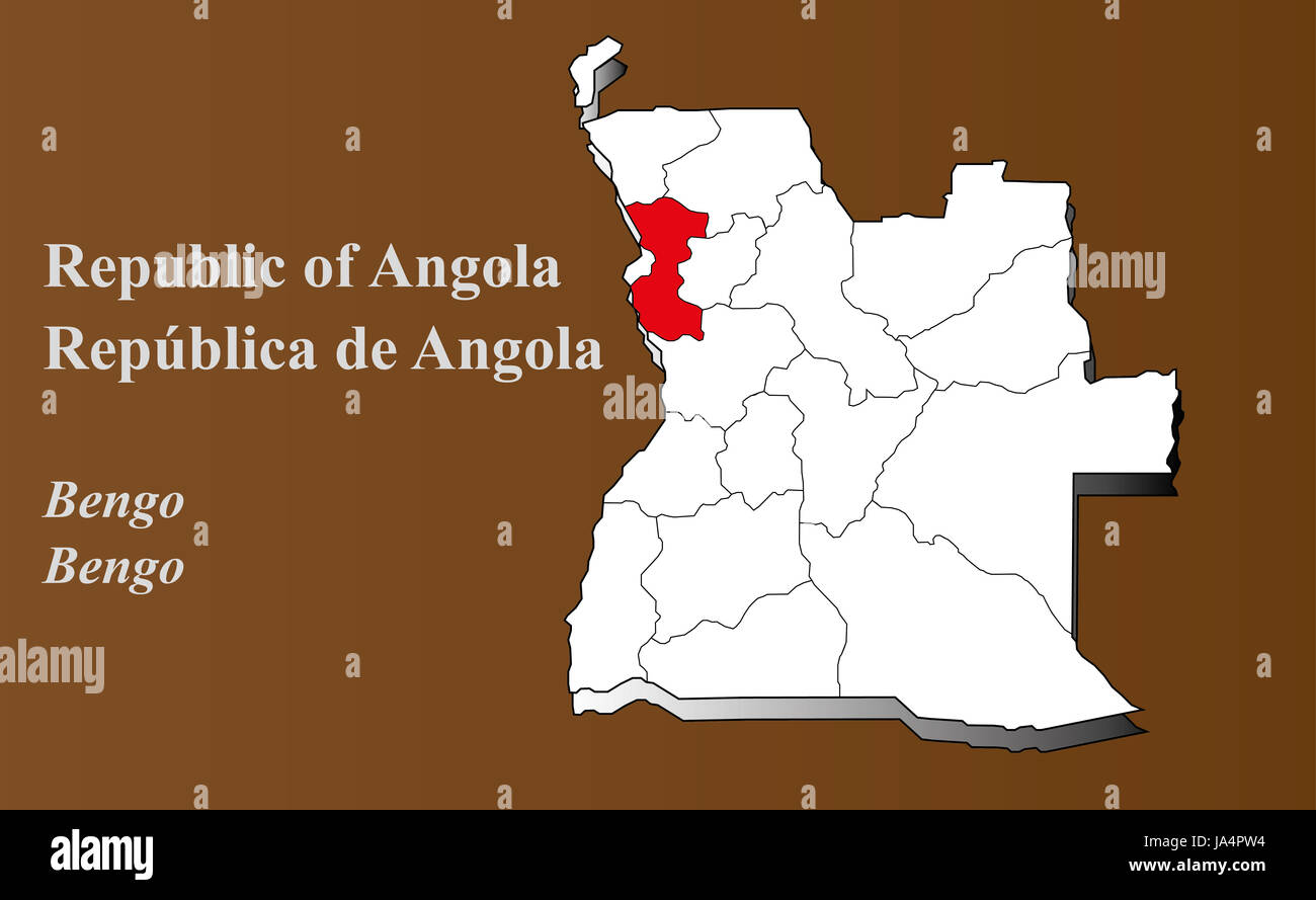 angola - bengo highlighted Stock Photo - Alamy