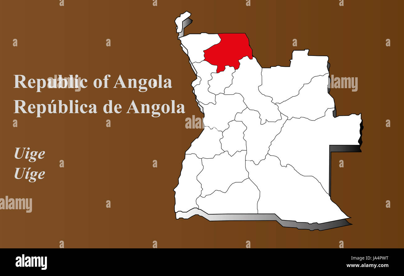 highlighted uige - angola Stock Photo - Alamy