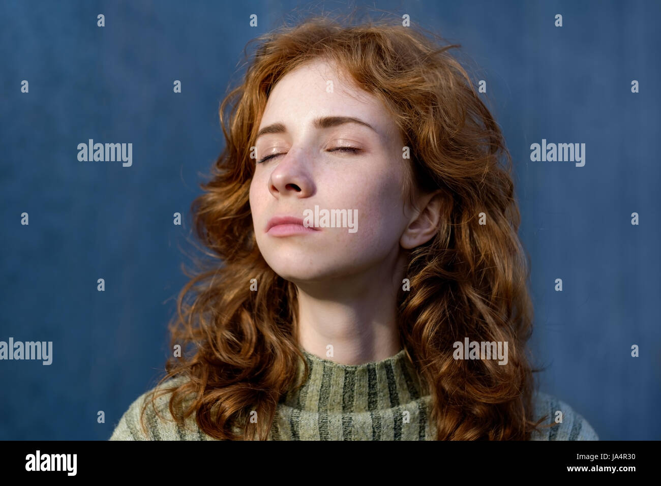 Beautiful confident red curly hair hi-res stock photography and images ...
