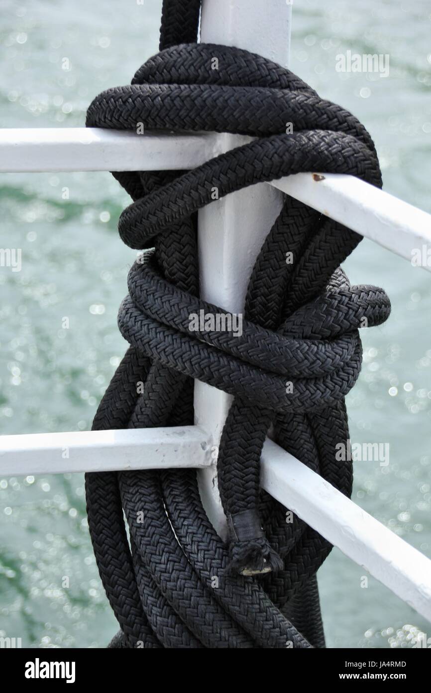 Tied to railing hi-res stock photography and images - Alamy