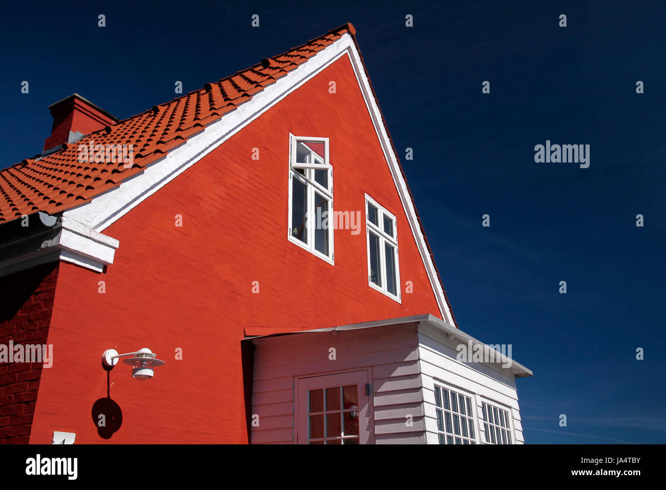Bright red house listed bornholm hi-res stock photography and images ...