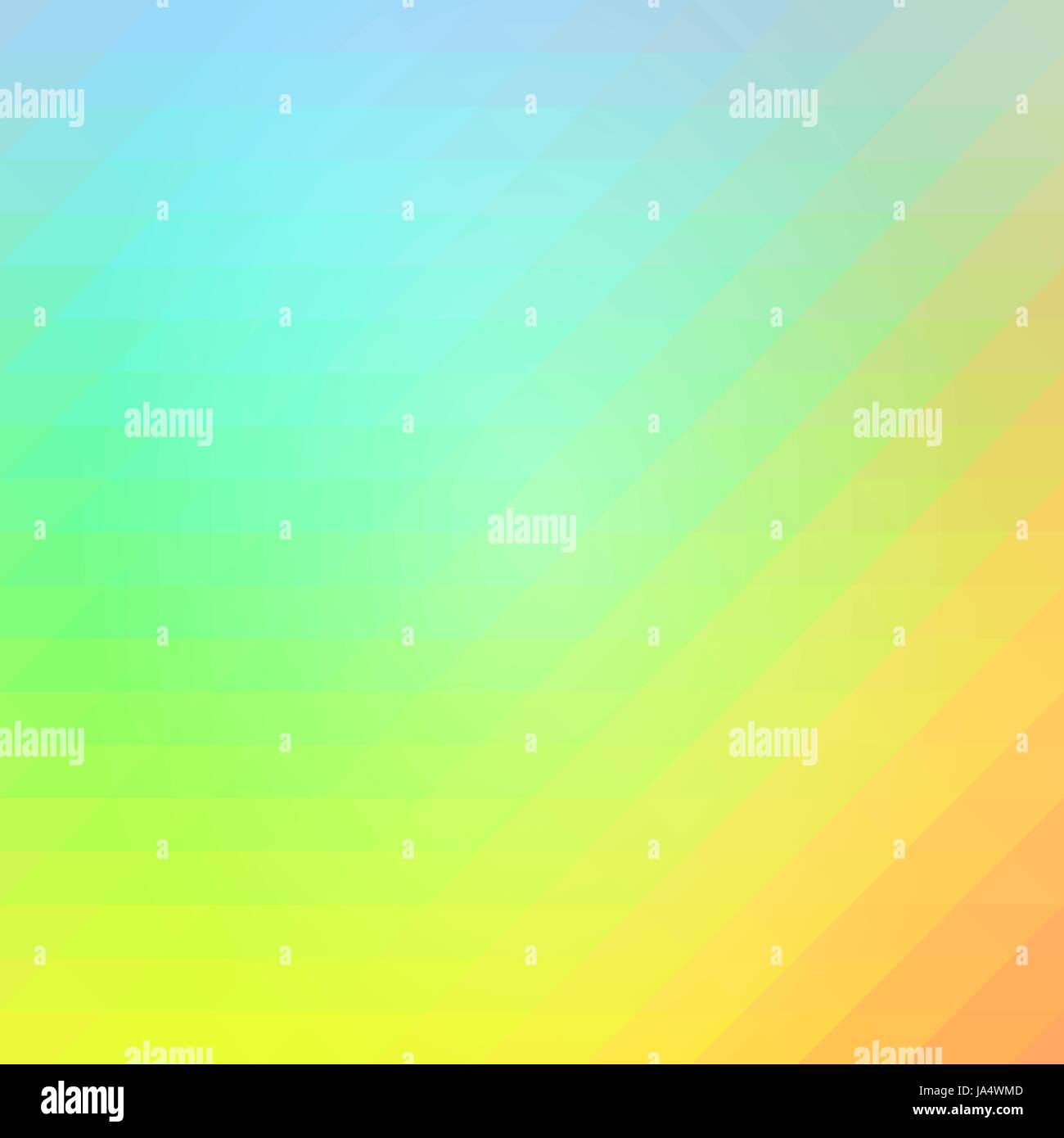 Blue orange green abstract geometric background with rows of triangles ...