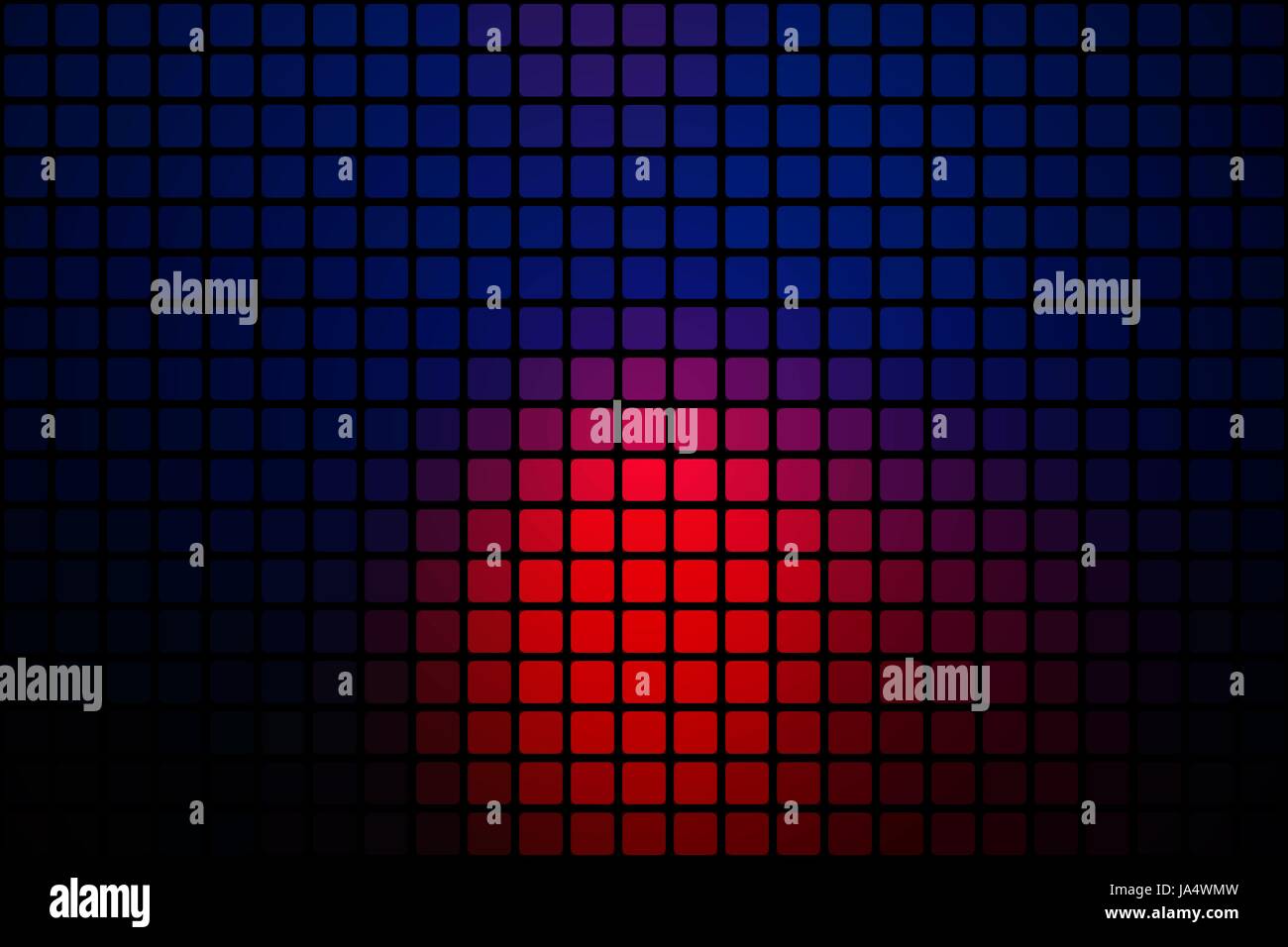 Deep blue and red vector abstract mosaic background with rounded ...