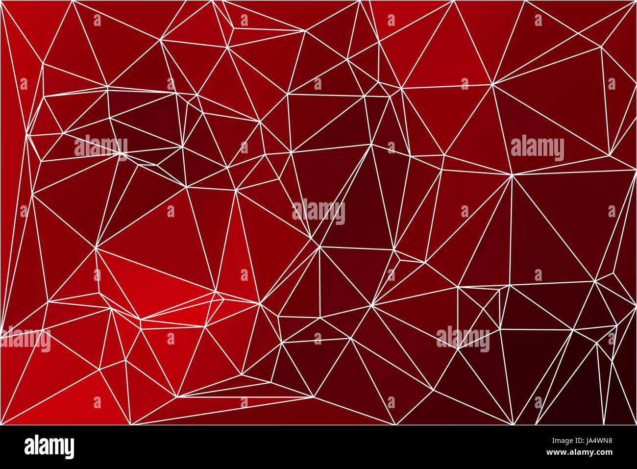 Deep burgundy red abstract low poly geometric background with white ...