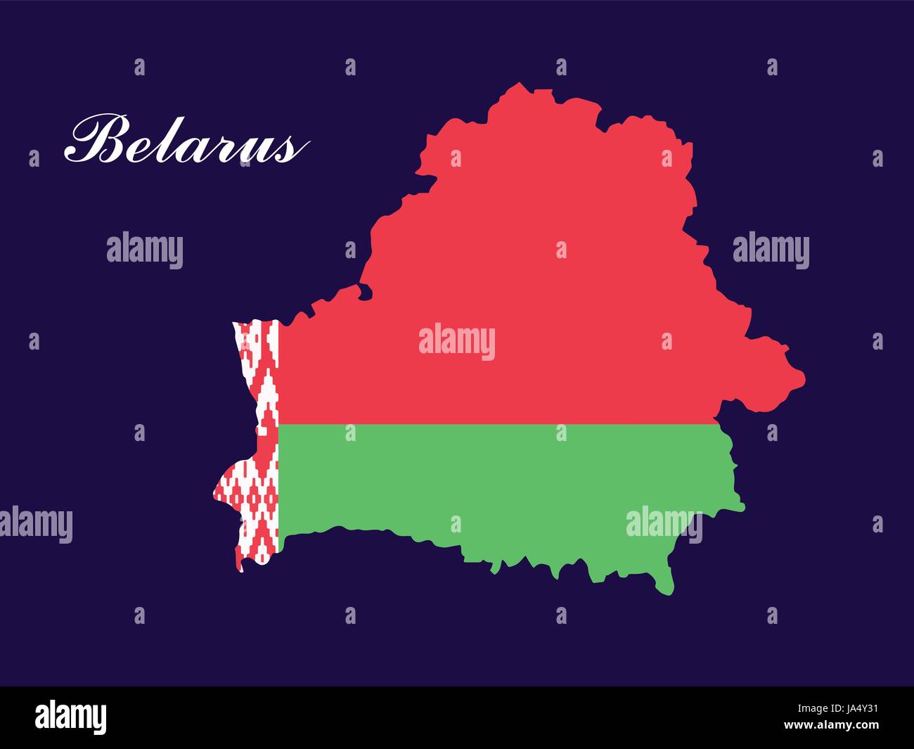 Belorussia map Stock Vector Images - Alamy