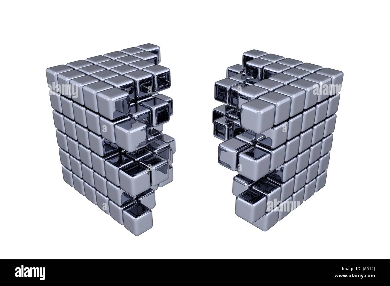 assembly, brick, cube, separation, bricks, cubes, split, order ...