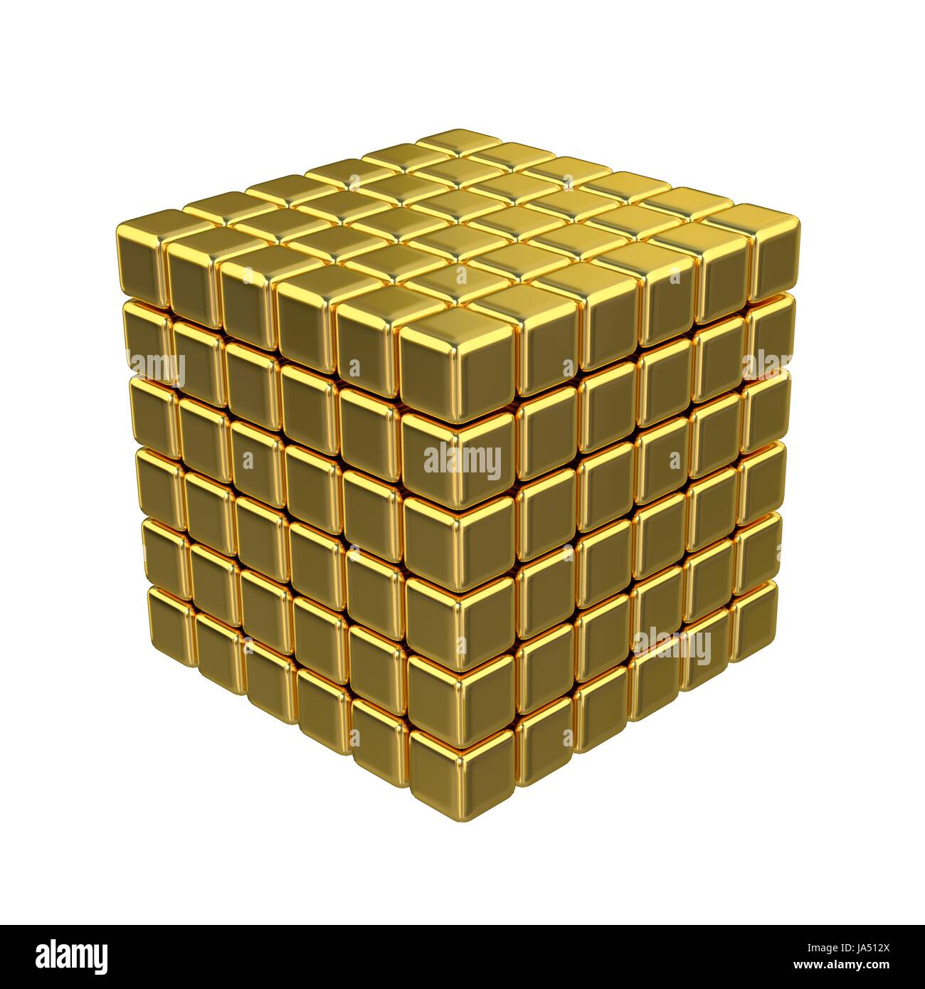 golden, metal, metallic, cube, structure, cubes, gold, order, isolated, model Stock Photo - Alamy