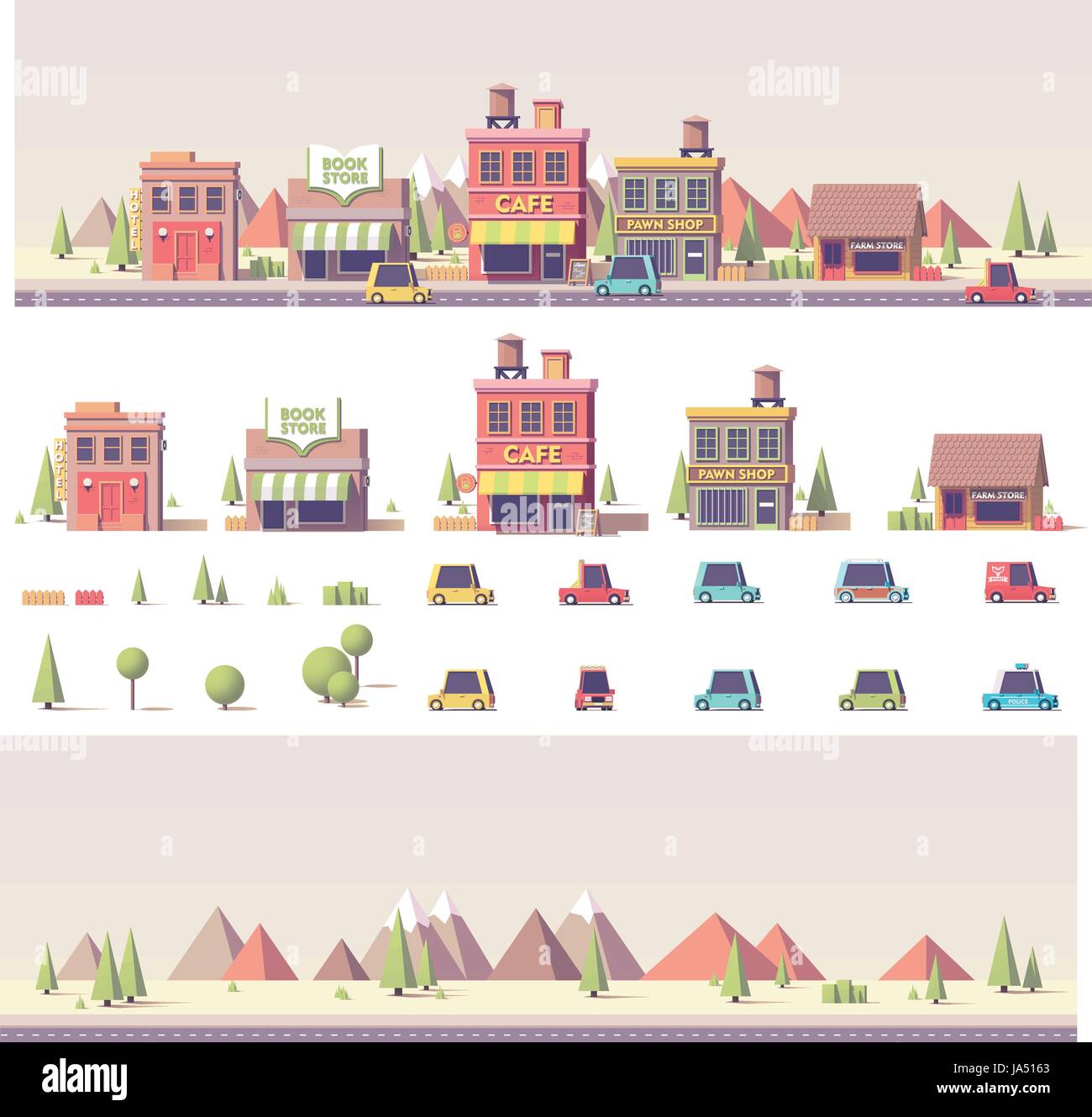 Scene shop Stock Vector Images - Alamy