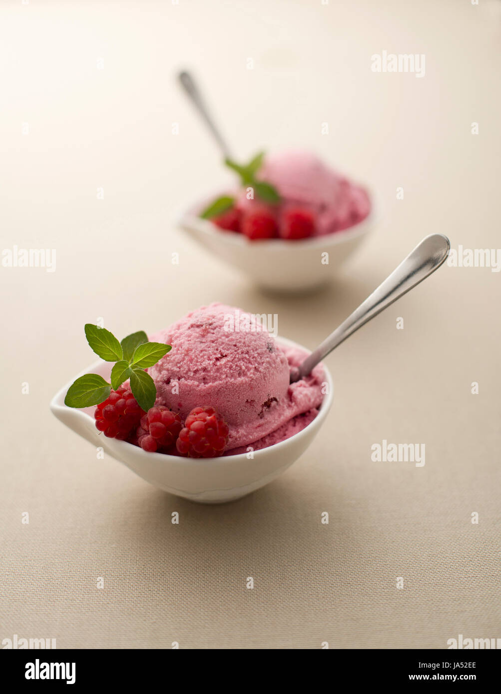 closeup, fruit, cream, raspberry, scoop, ice cream, ice-cream, icecream ...