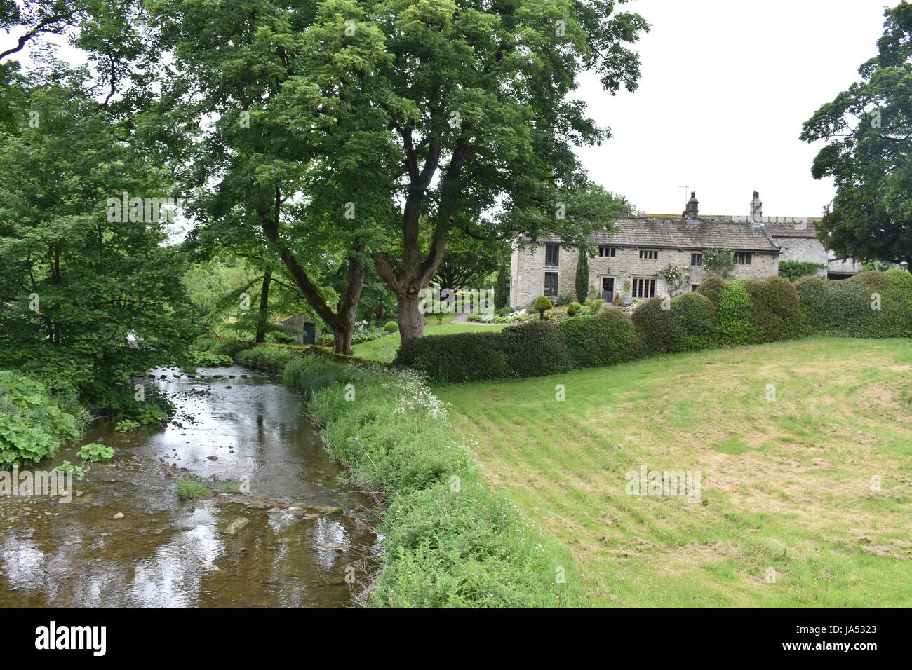 Old hall at Linton Stock Photo - Alamy