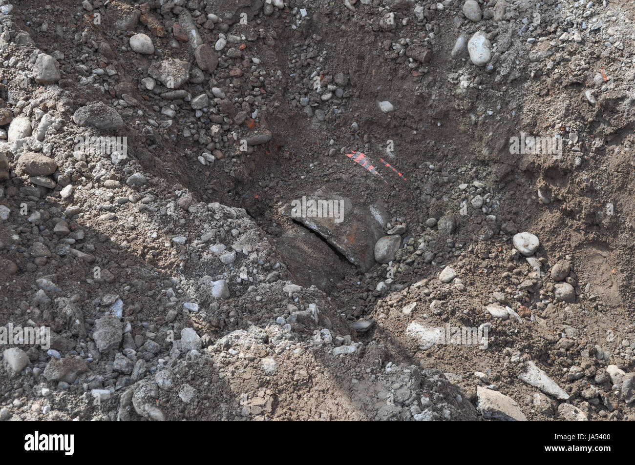 excavation, sewage, sewages, water, pipe, road, street, piping, tube ...